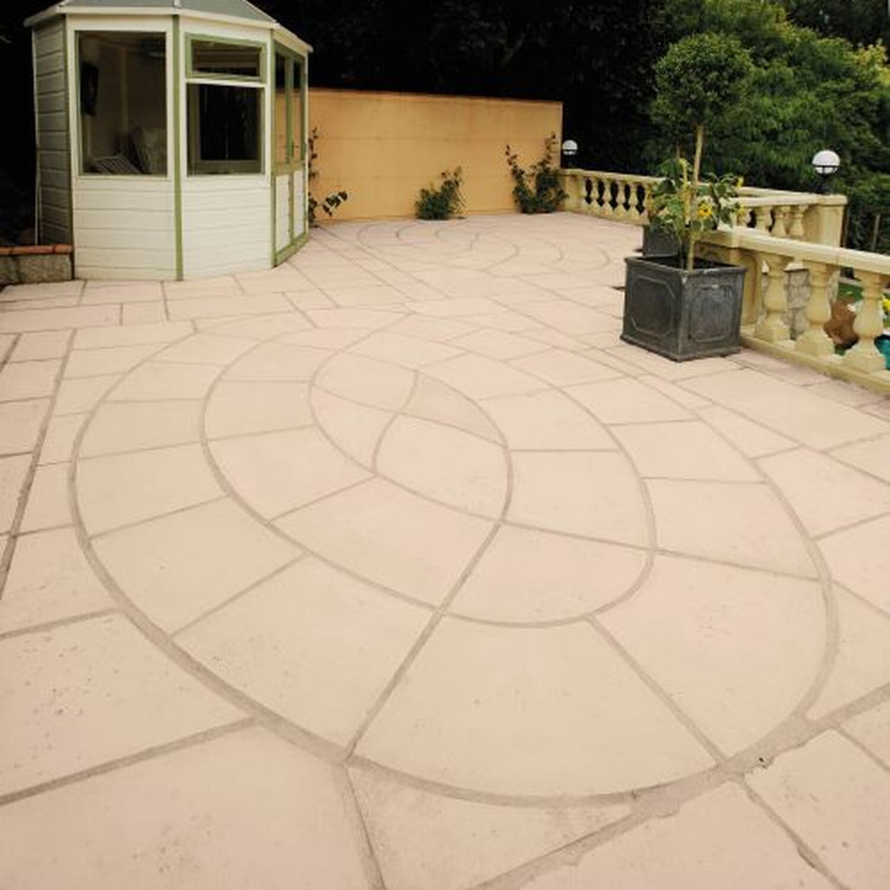 Baroque Oval Corner Infill Kit Limestone – Garden and Landscape Supplies